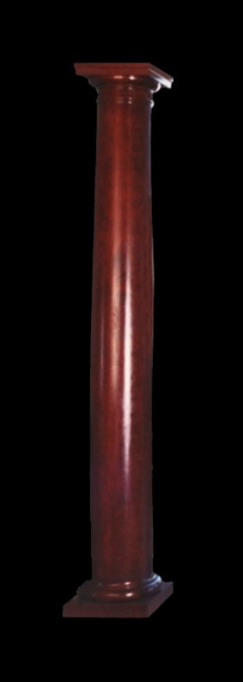 Stain Grade Cherry Tuscan Columns - Plain, Round Wooden Column Shaft ... Stain Grade Cherry Tuscan Columns - Plain, Round Wooden Column Shaft ...