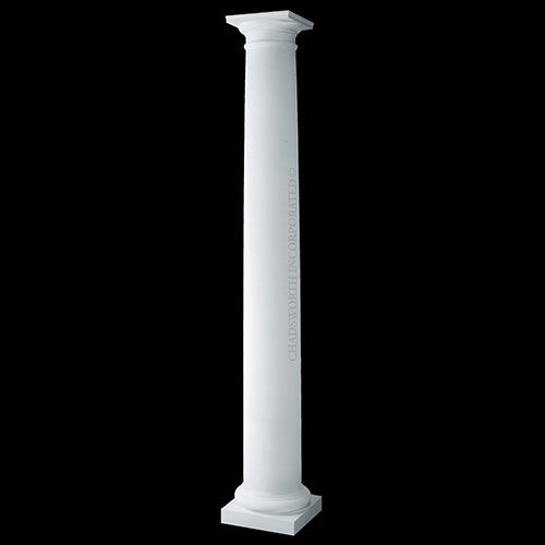 Classic Stone Columns | Pre-Finished, Tuscan Order - Plain, Round, Tap ...