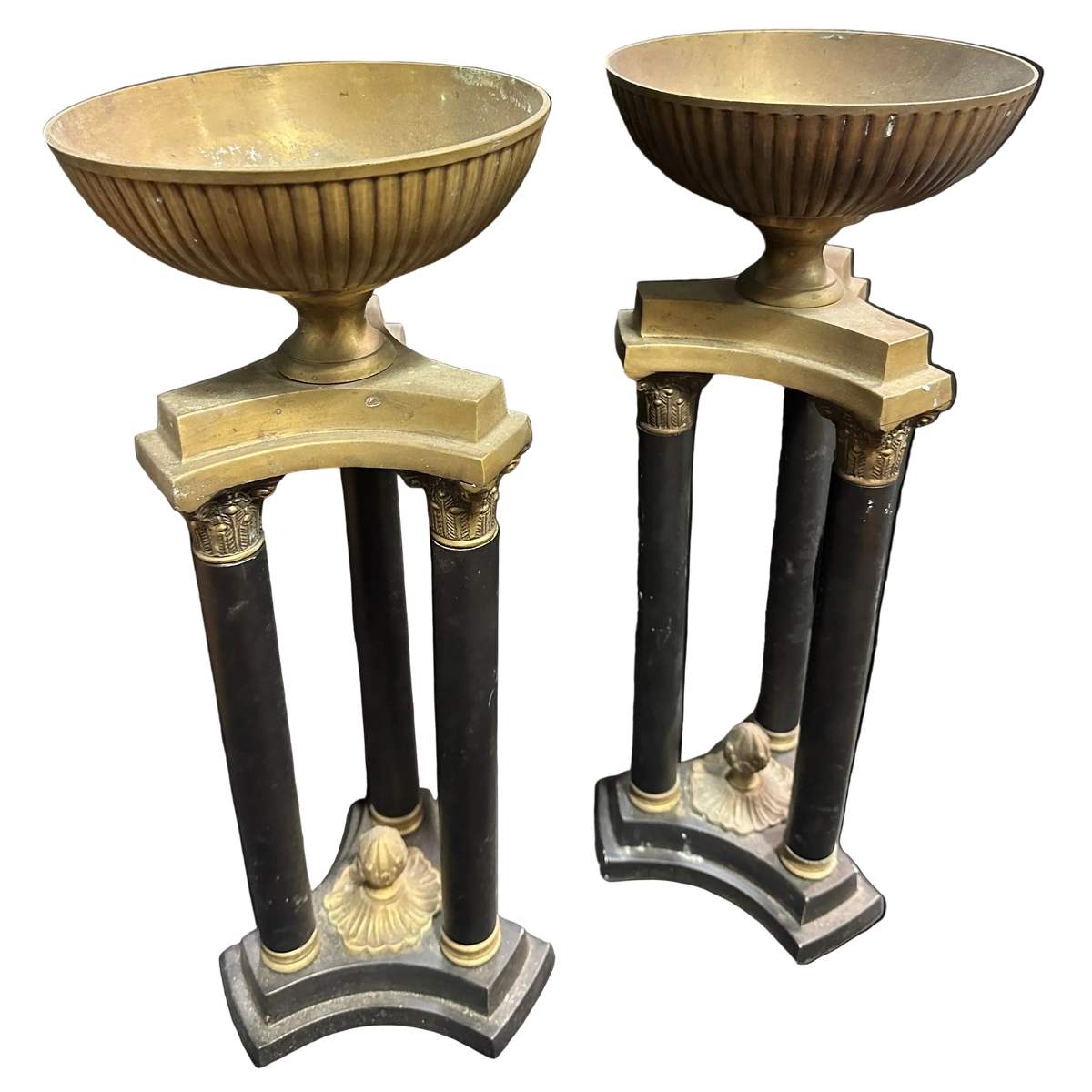 Pair of Neoclassical Bronze Pedestal Urns – Chadsworth Incorporated